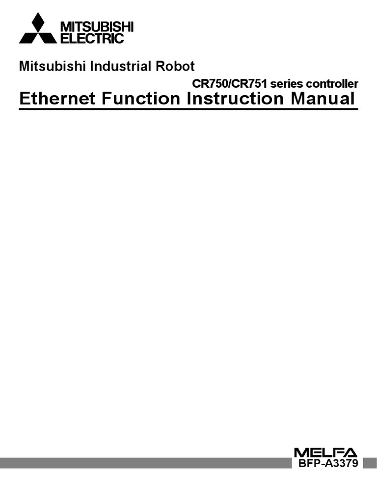 CR750, CR751 - Instruction Manual (Ethernet Function) BFP-A3379-0 (03.15) | PDF | Computer ...