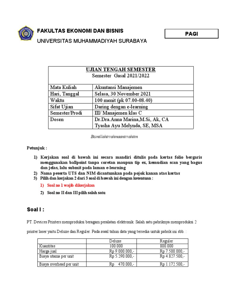UTS Akmen MNJ 3C | PDF