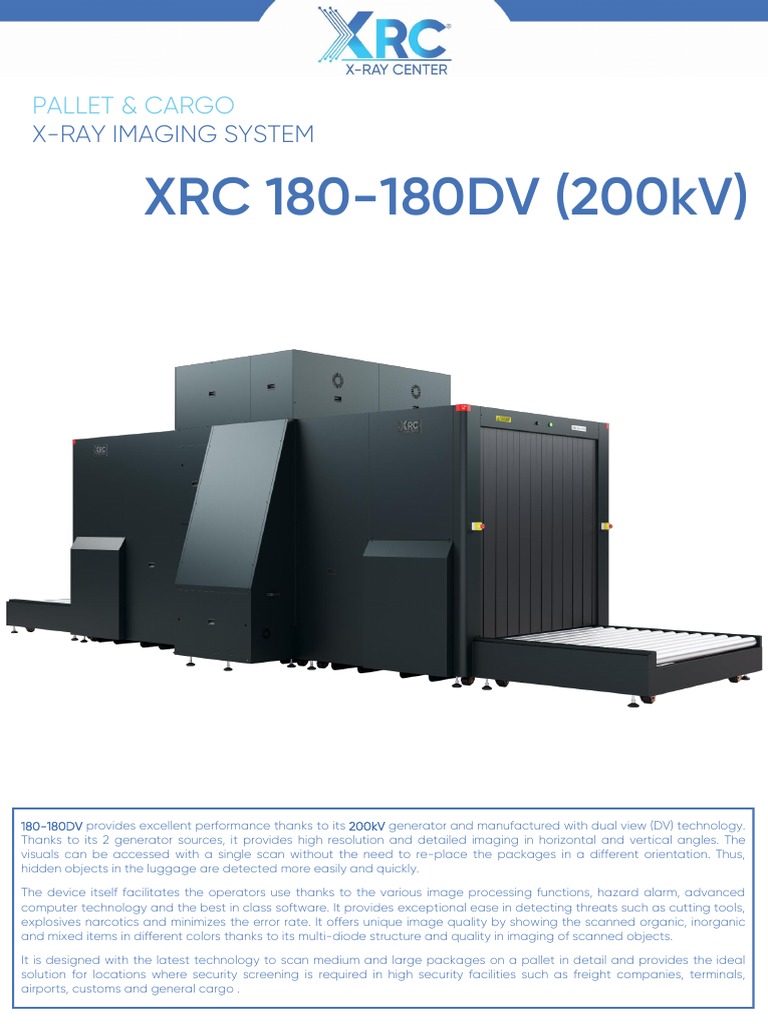 XRC 180-180DV (200kV) : X-Ray Imaging System | PDF | Cargo | Airport ...