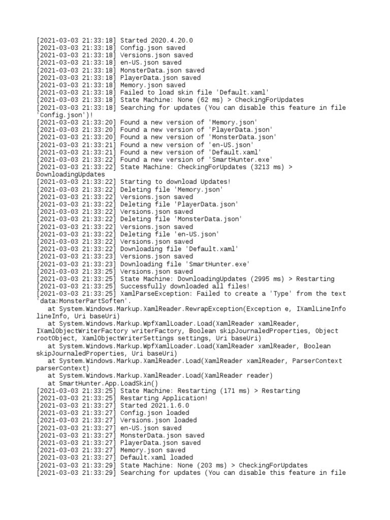 Log | PDF | Boolean Data Type | Json