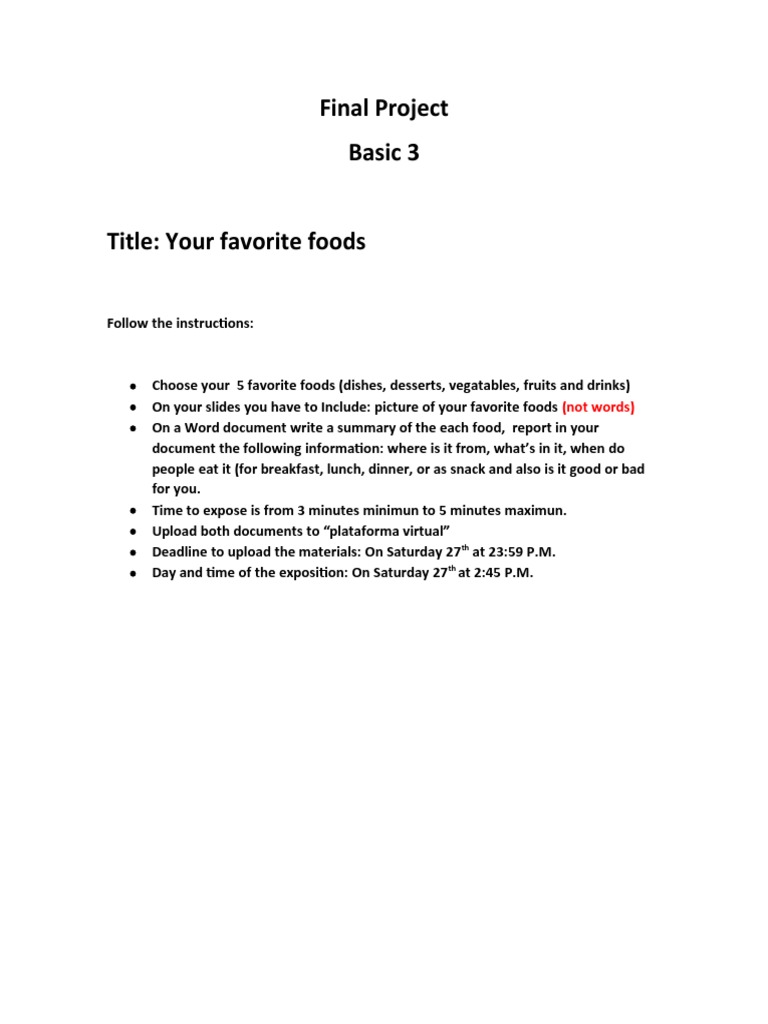 Final Project Basic 3: Follow The Instructions | PDF | Self-Improvement