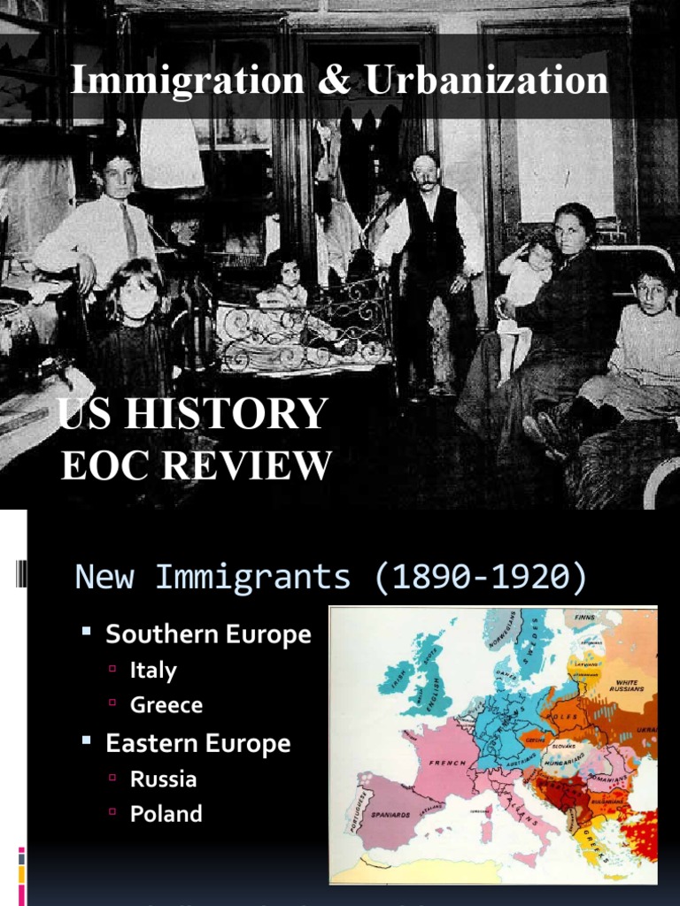 Immigration & Urbanization: Us History | PDF | Immigration | New York City