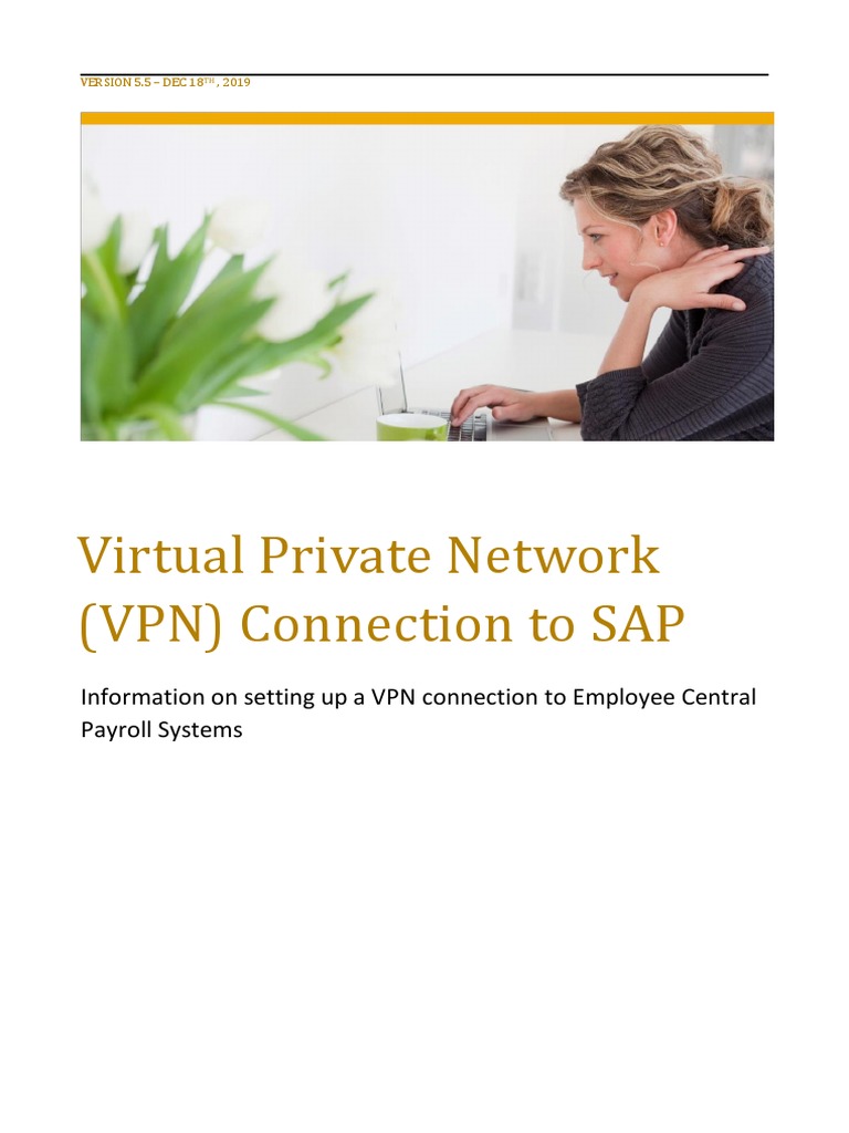 Virtual Private Network (VPN) Connection To SAP | PDF | Virtual Private ...