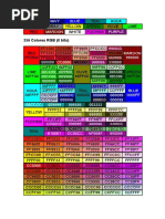 Tabela de Cores para Marcadores TOUCH | PDF