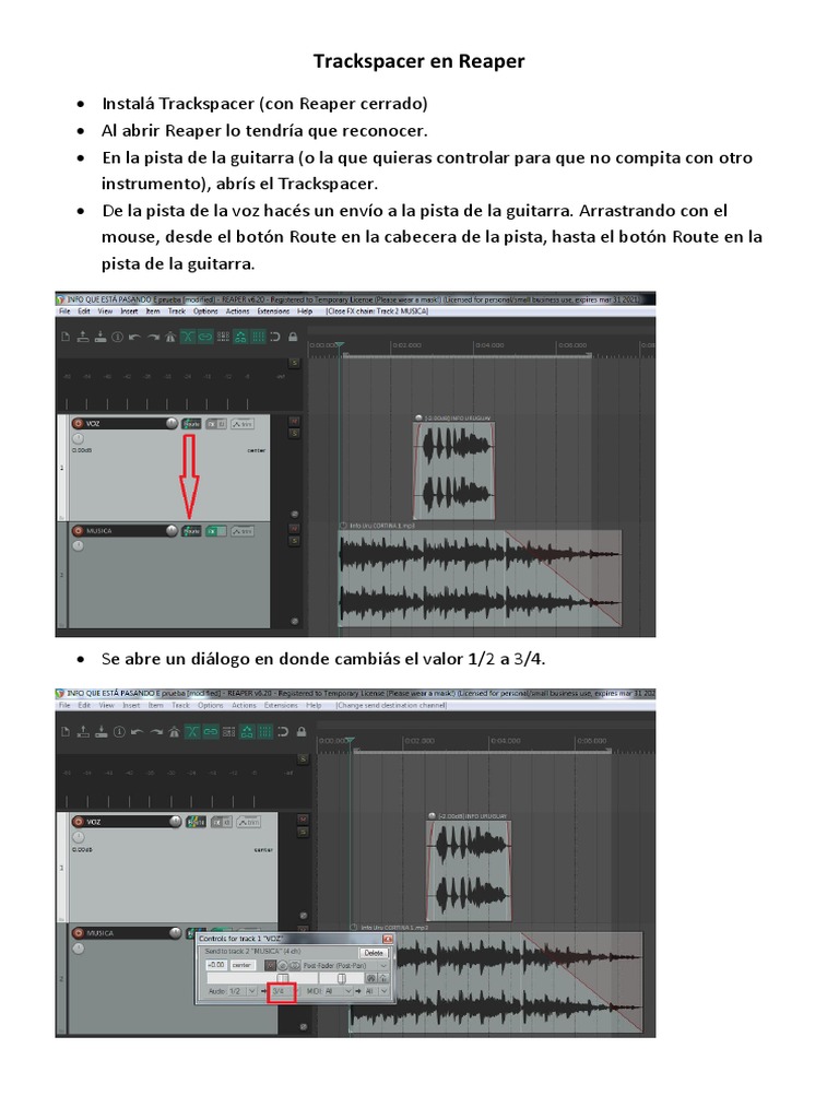 Trackspacer en Reaper | PDF