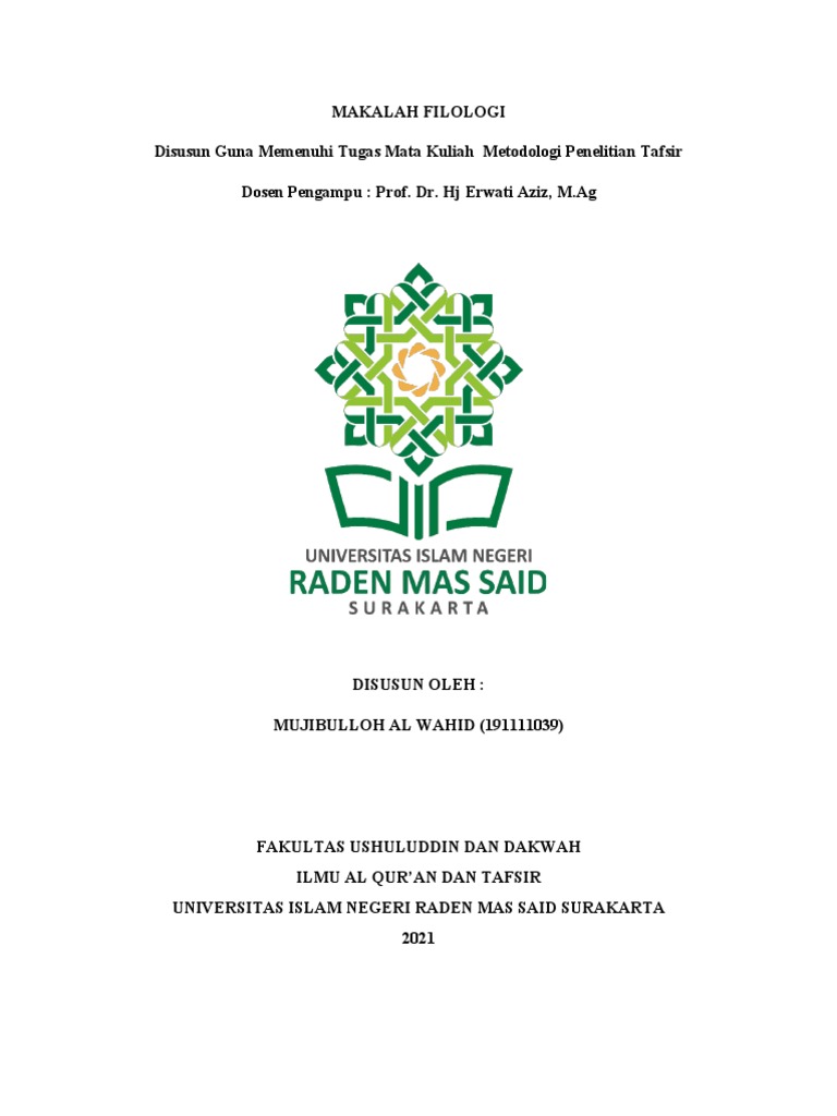 Mujib Filologi | PDF