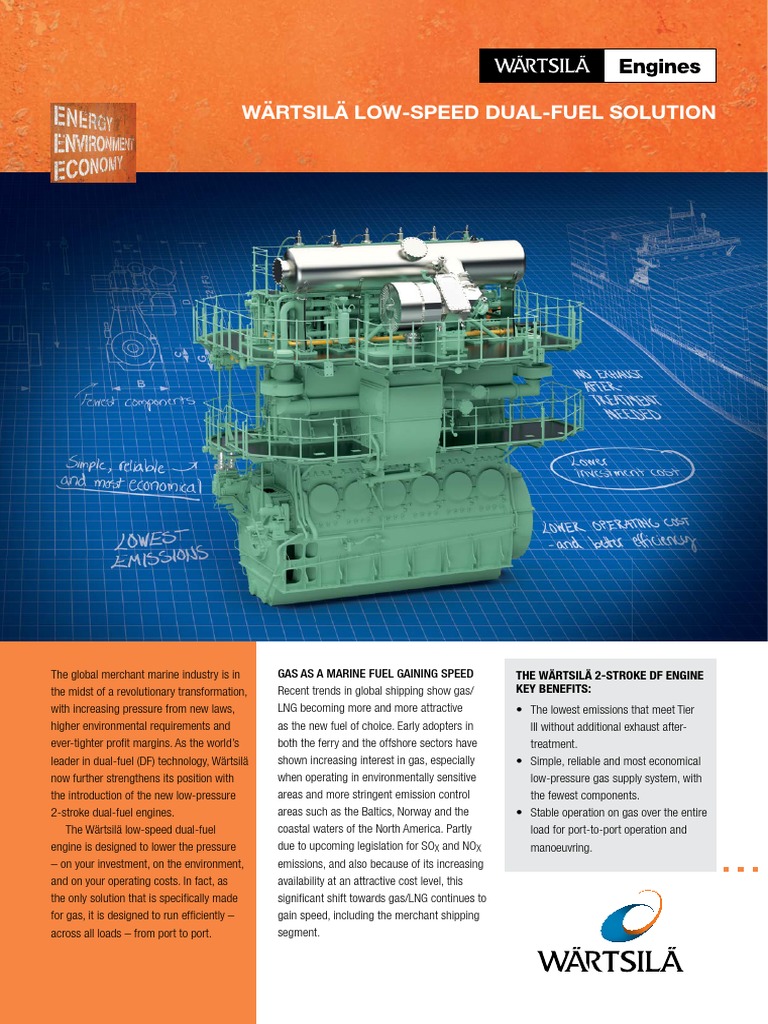 Wärtsilä Low-Speed Dual-Fuel Solution: The Wärtsilä 2-Stroke DF Engine ...