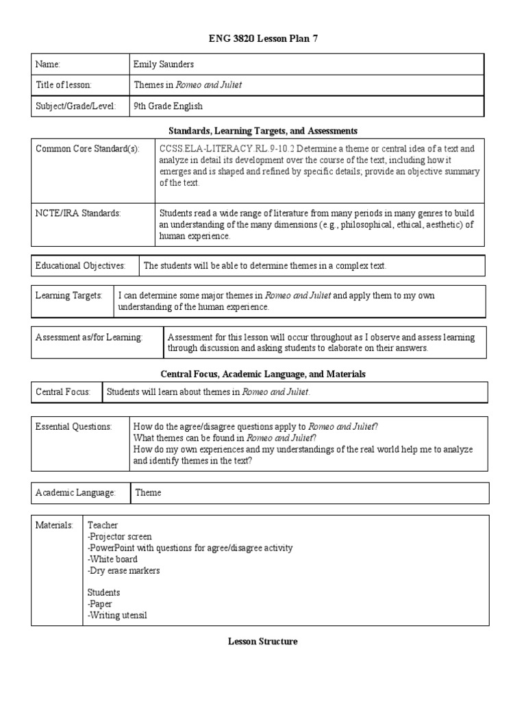 Sample Lesson Plan 3 | PDF | Lesson Plan | Teachers