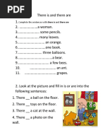 Kartkówka There Is There Are Brainy 5 Unit 2 | PDF