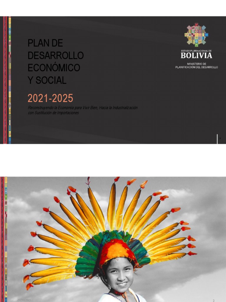 Presentacion PDES 2021-2025 | PDF | Bolivia | Planificación
