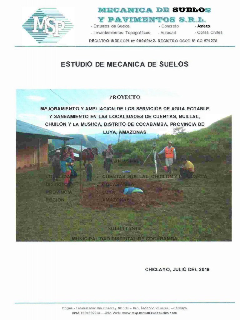 Estudio de Mecanica de Suelos. | PDF | Ciencias de la Tierra | Materiales naturales