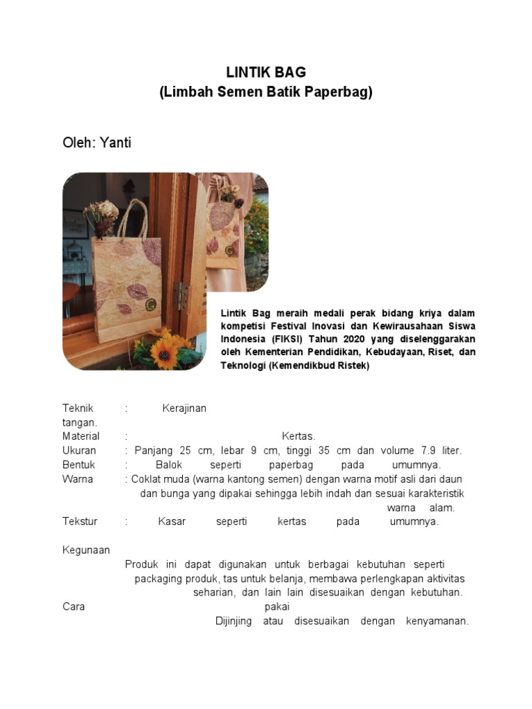 LINTIK BAG - Yanti | PDF