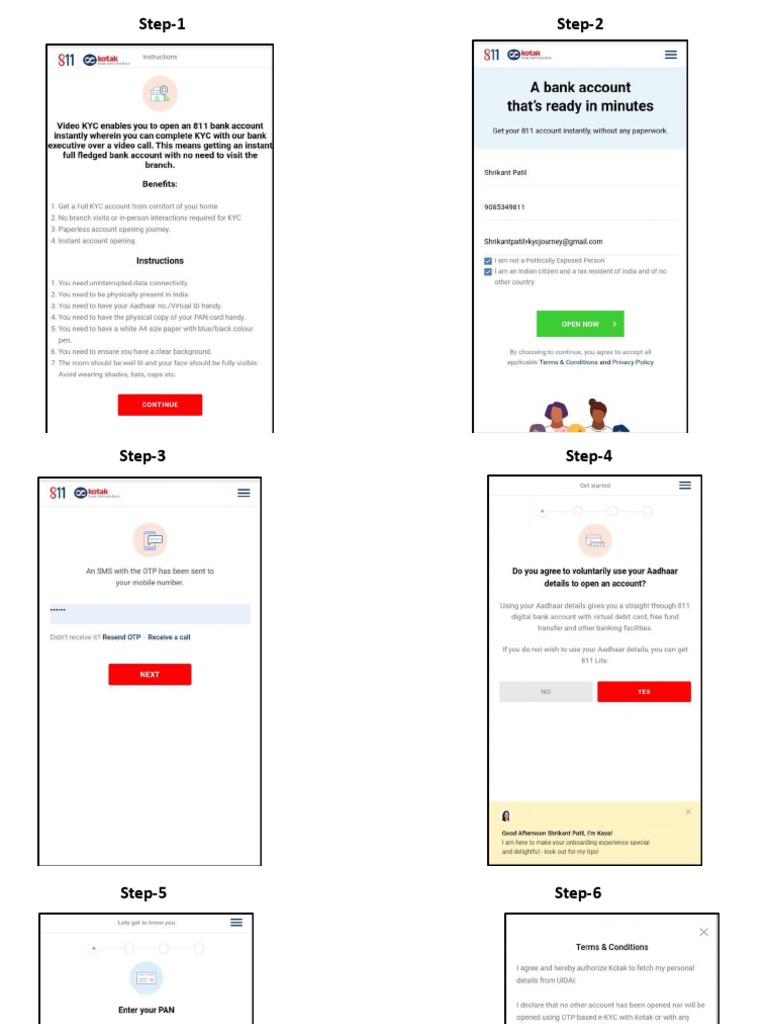 A Step-by-Step Guide to Completing an Online Form with Sections for ...