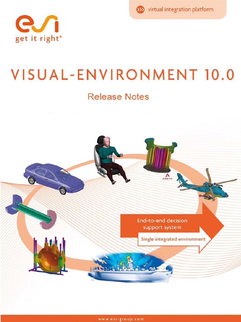 Visual-Environment 10.0 ReleaseNotes | PDF | Simulation | Menu (Computing)