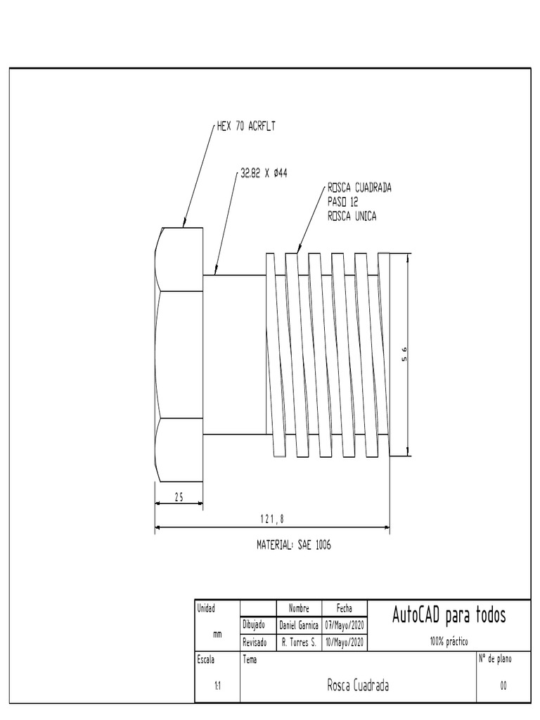 Rosca Cuadrada | PDF