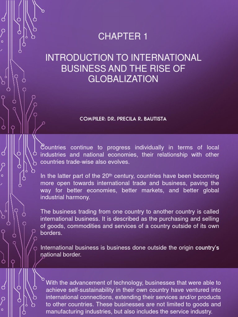 Exploring the Evolution of International Business and Globalization ...