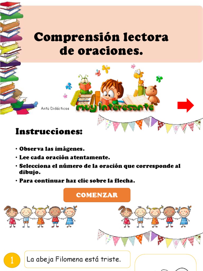 Comprension Lectora de Oraciones | PDF | Cocina, comidas y vino