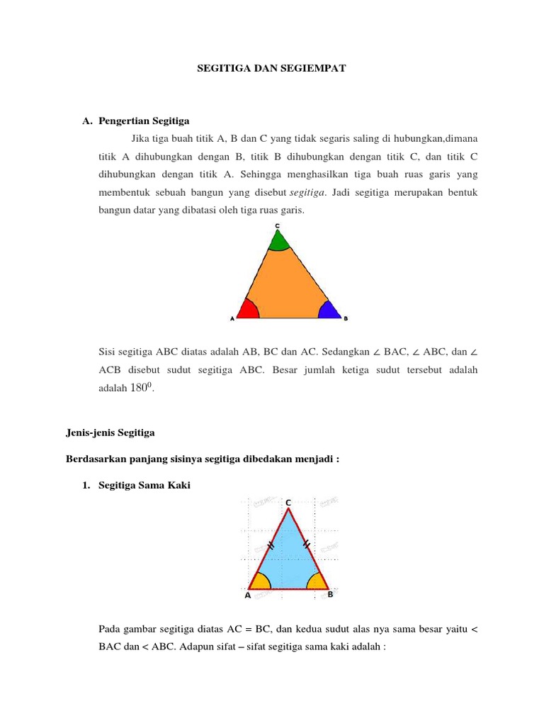 Segitiga Dan Segiempat | PDF