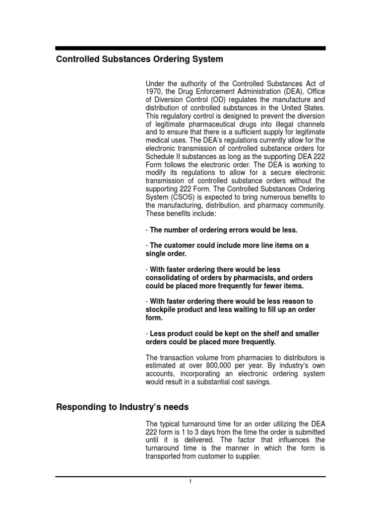 Controlled Substances Ordering System: Single Order | PDF | Public Key ...