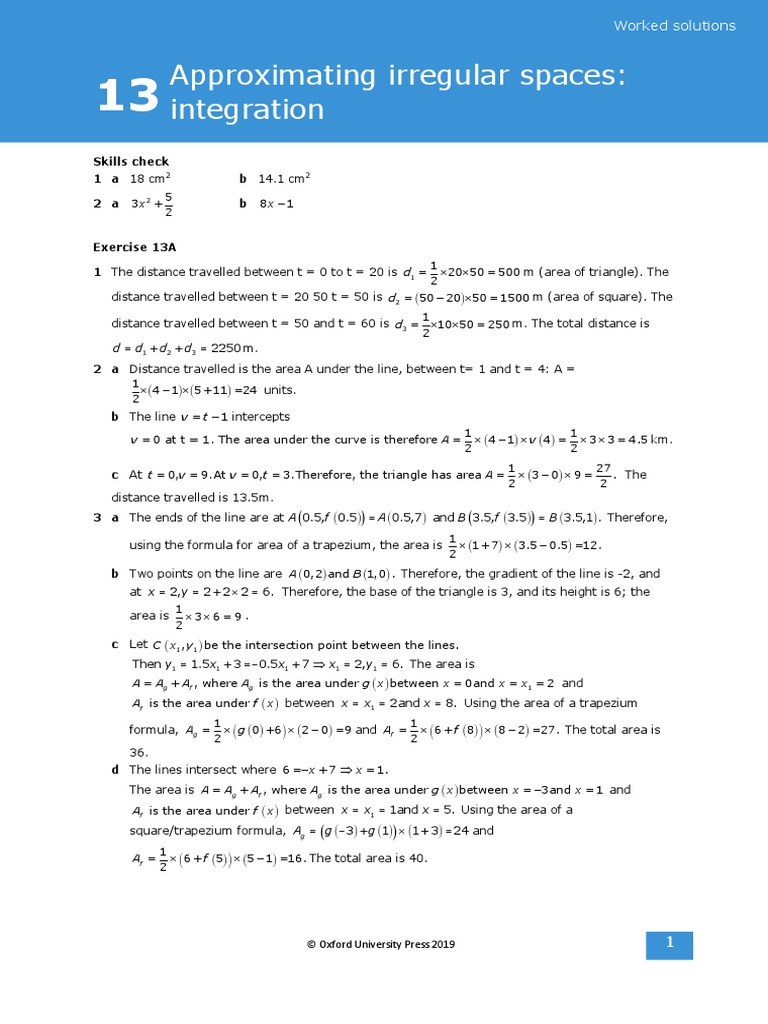 Maths AI IB Answer | PDF | Area | Mathematical Analysis