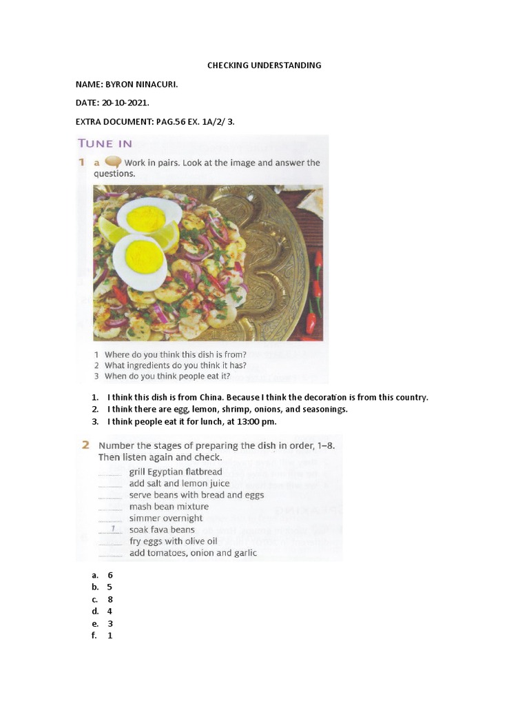 Checking Understanding | PDF