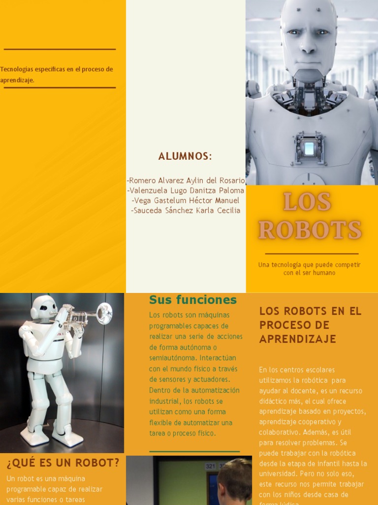 Triptico Robots | PDF | Robótica | Robot