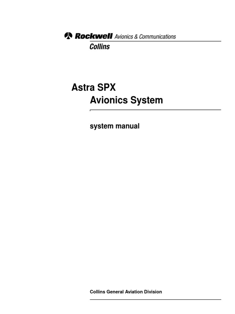 Astra SPX Avionics System | PDF | Electrostatic Discharge | Transponder ...