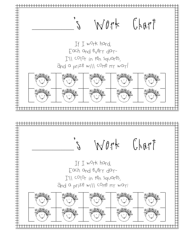 Daily Work Chart for Rewards | PDF