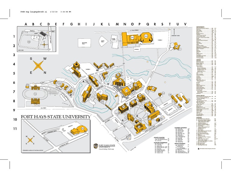 Fort Hays State University Campus Map | PDF | Psychological Concepts ...