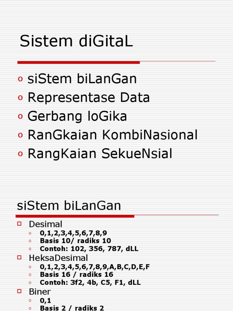 Sistem diGitaL | PDF | Teknologi & Rekayasa