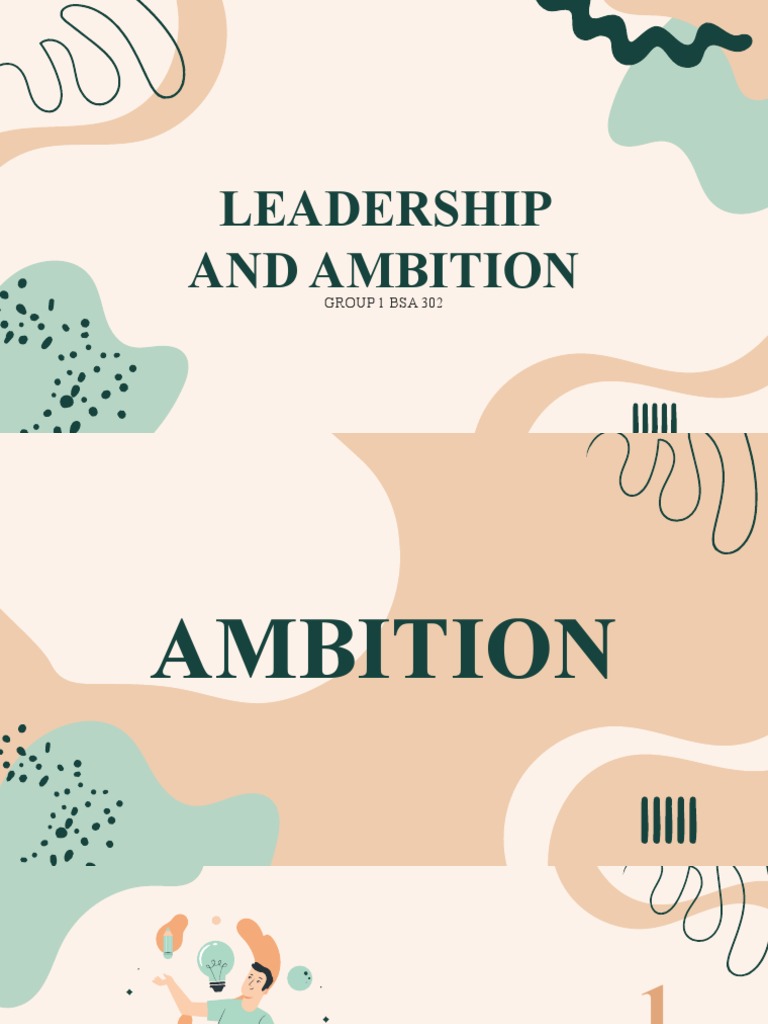 Leadership and Ambition | PDF | Leadership | Psychology
