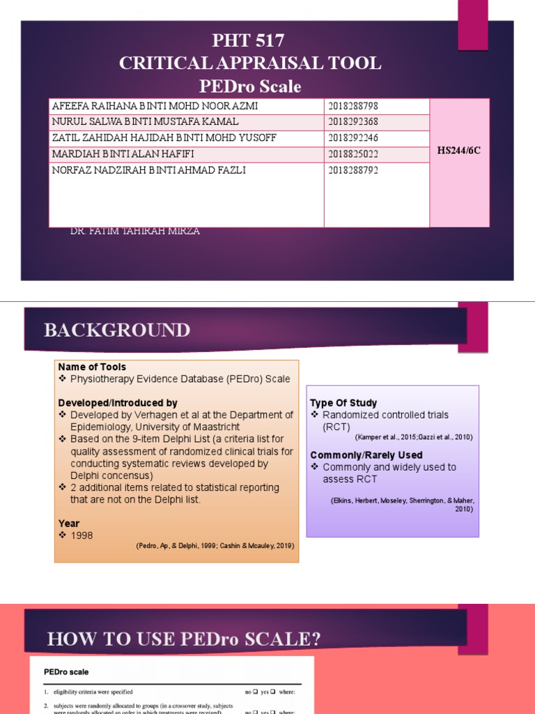 Mardiah (PEDro - RCT) Slide | PDF | Physical Therapy | Randomized ...