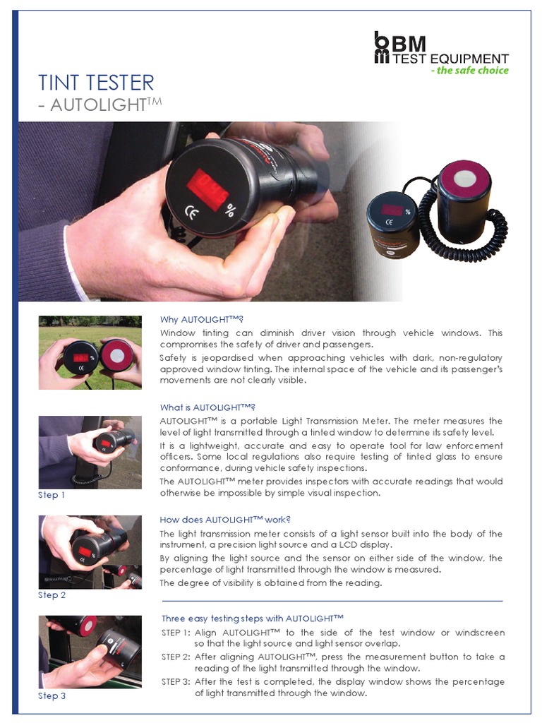 Brosur BM02 Tint Tester | PDF | Light | Equipment