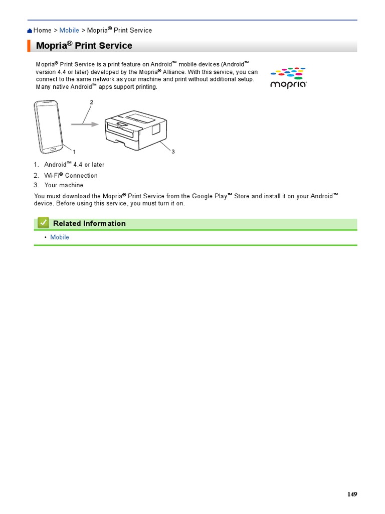 Mopria Print Service for Android Devices | PDF | Business | Computers
