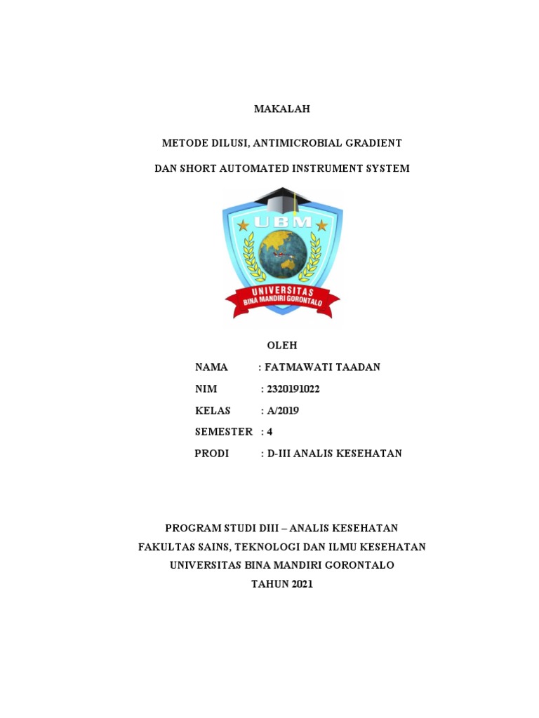 Metode Dilusi dalam Uji Antimikroba | PDF