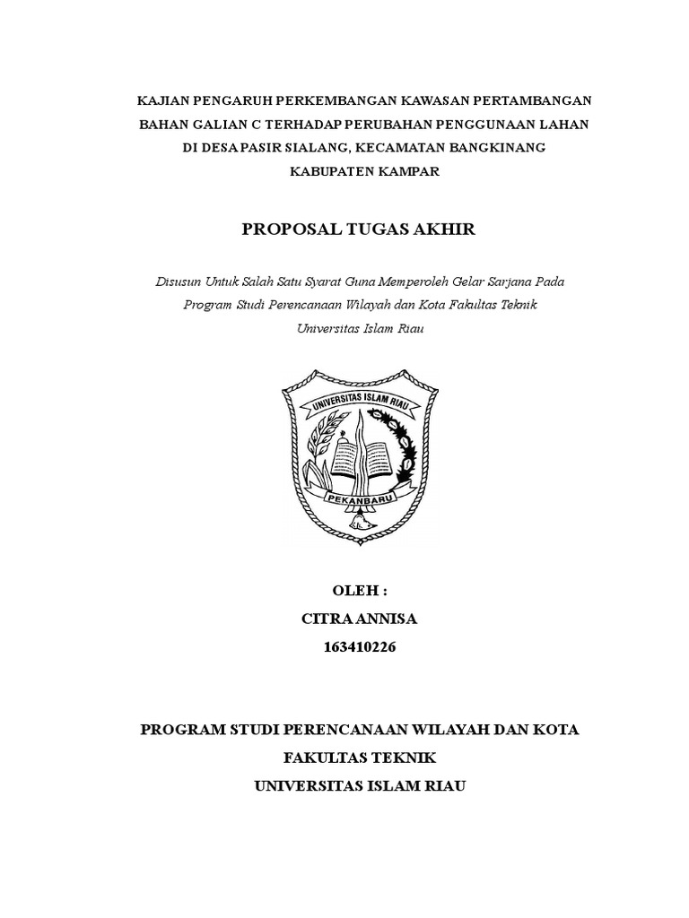 Proposal Revisi | PDF