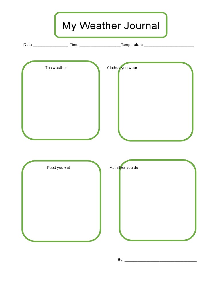 My Weather Journal | PDF | Finance & Money Management | Self-Improvement