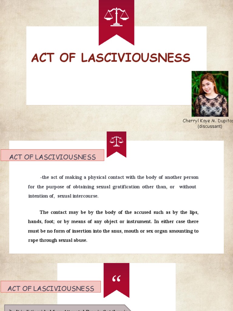 Understanding Acts of Lasciviousness | PDF | Rape | Obscenity