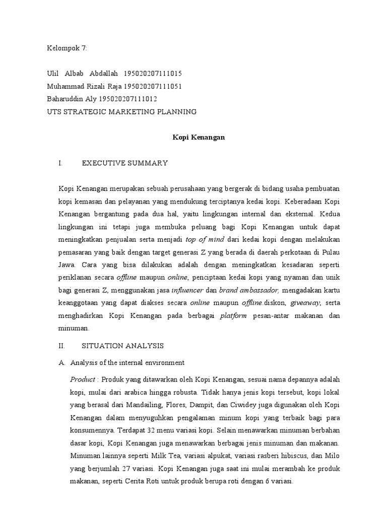 Kelompok 7 - UTS | PDF