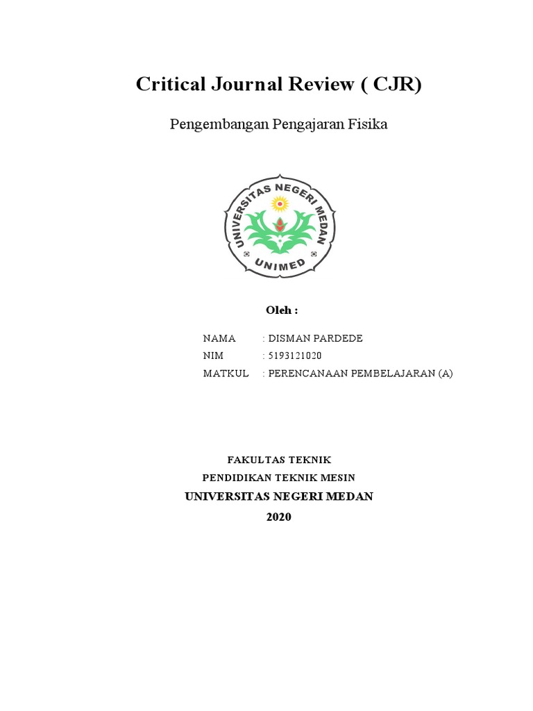 CJR - Perencanaan Pembelajaran (Disman Pardede | PDF