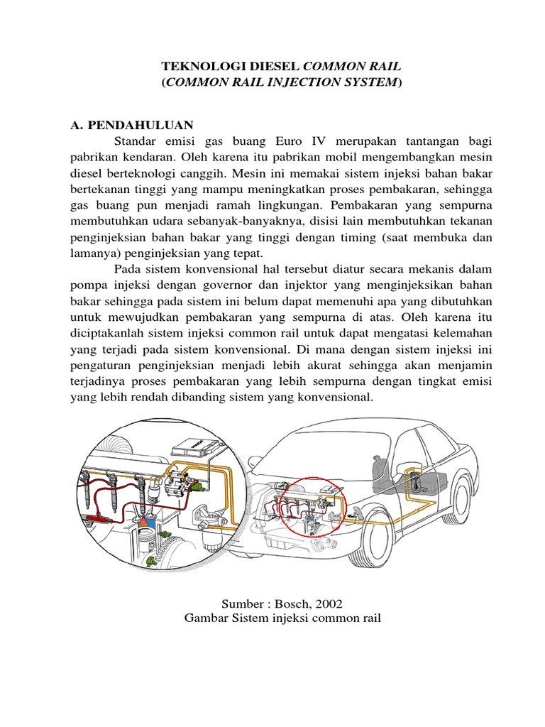 Teknologi Injeksi Common Rail Diesel | PDF