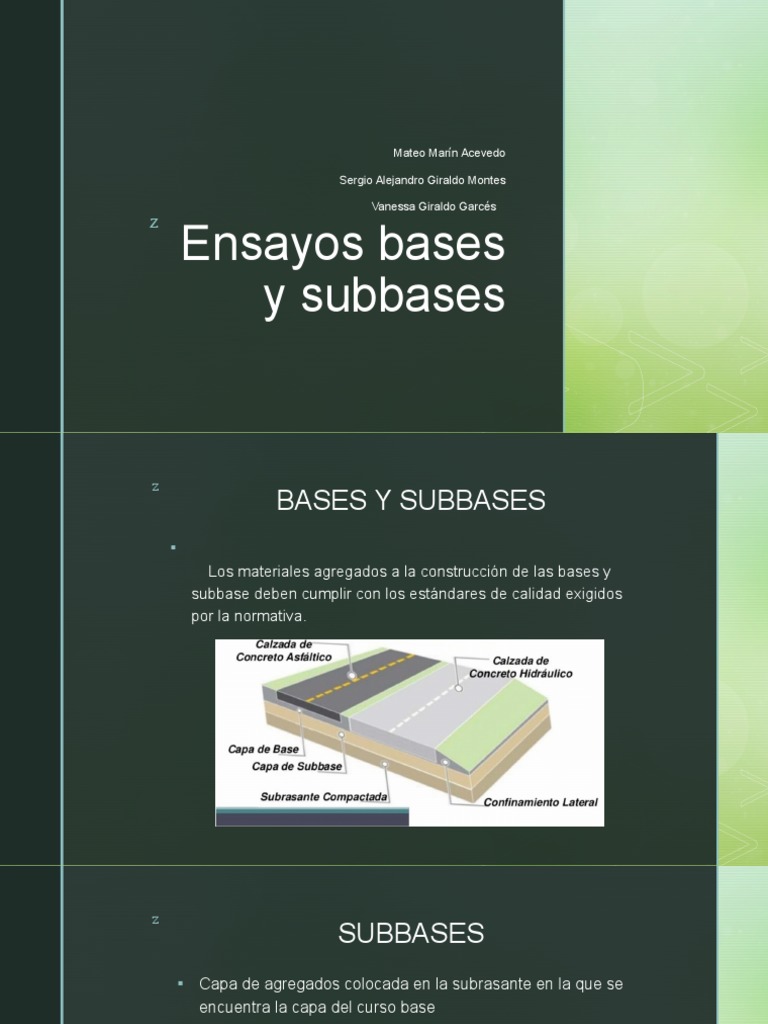 Control de Calidad de Bases y Subbases | PDF | Química | Materiales