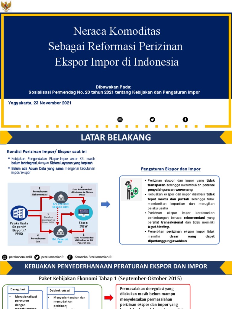 Kemenko Ekon - Paparan NK Kemendag 23 Nov 2021 | PDF