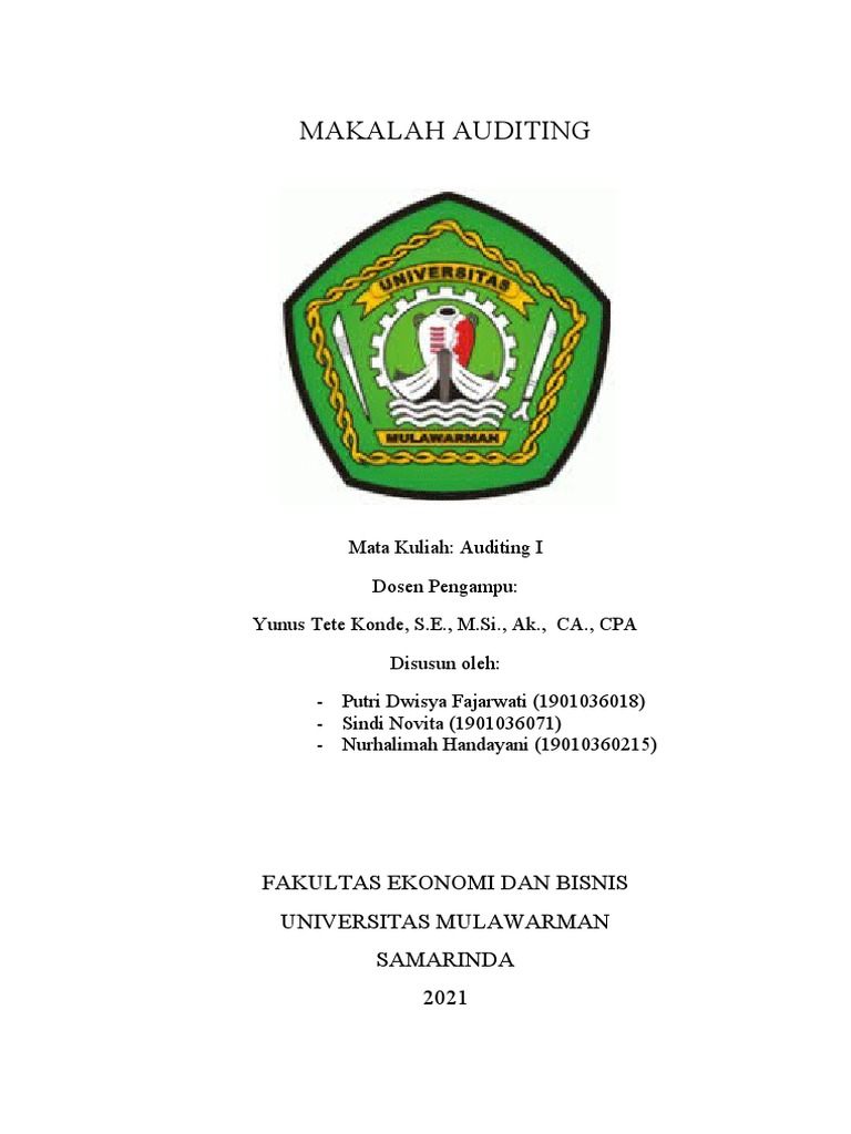 Makalah Auditing 3 | PDF