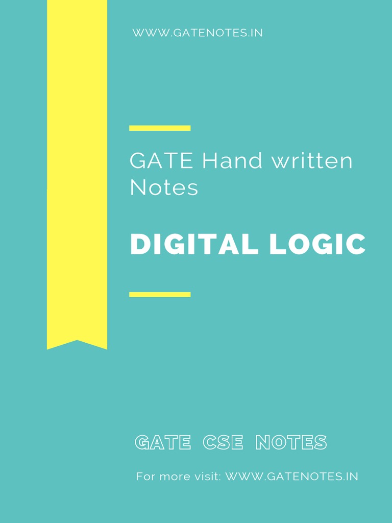GATE NOTES - Digital Logic(s) - Optimize | PDF