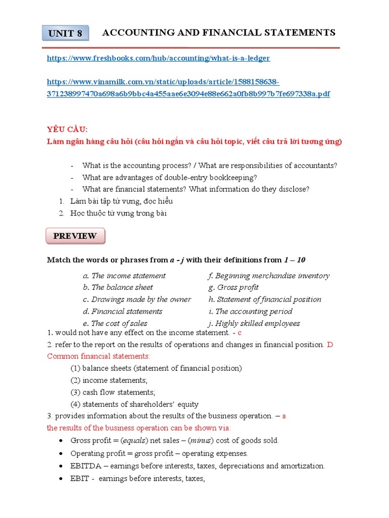 Accounting and Financial Statements | PDF | Cash Flow Statement ...