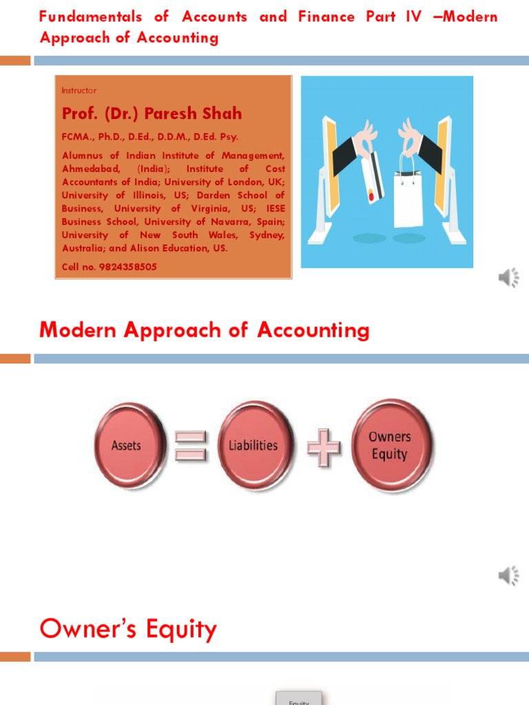 Modern Approach of Accounting Fundamentals Part IV | PDF | Retained ...
