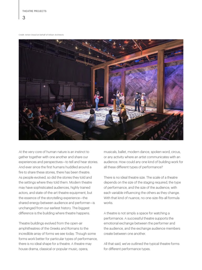 Types of Theatre Spaces for Drama | PDF | Theatre | Entertainment