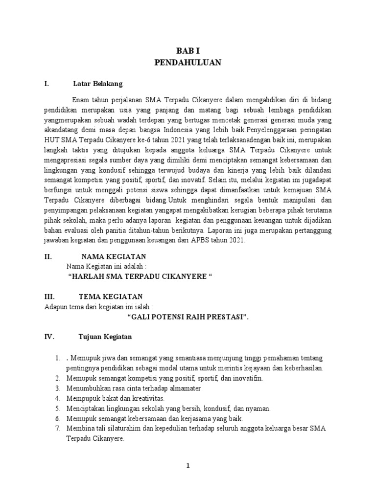 Proposal Harlah | PDF