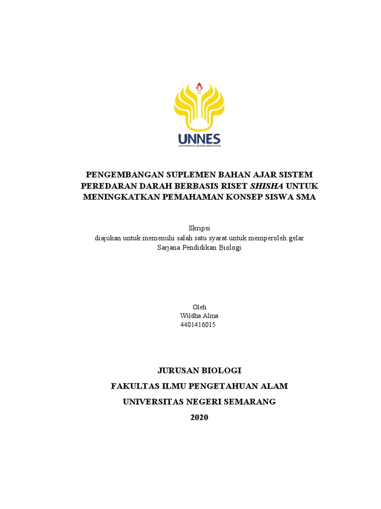 Skripsi | PDF | Kesehatan Holistik | Sains & Matematika